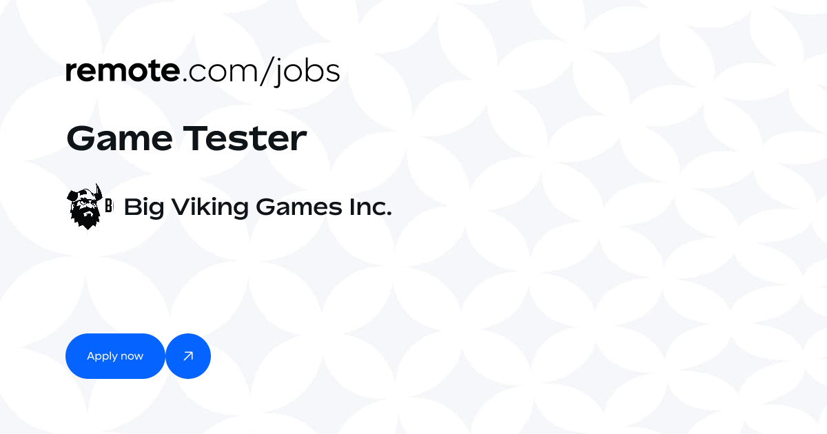 Game Tester at Big Viking Games Inc. | Remote