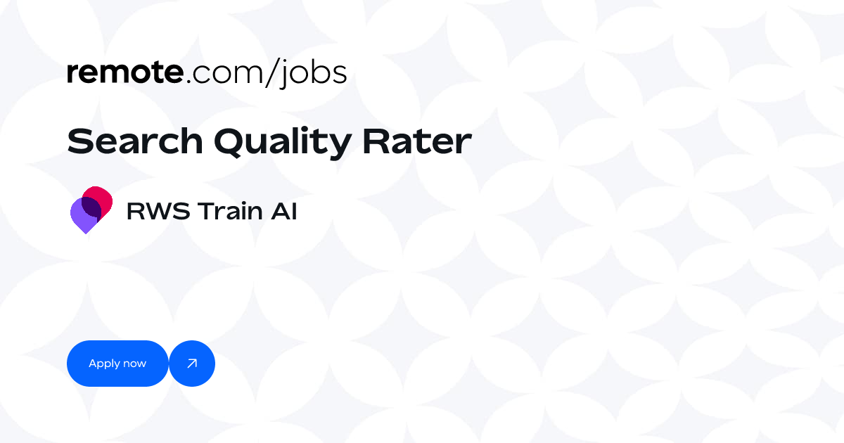 Search Quality Rater at RWS Train AI | Remote